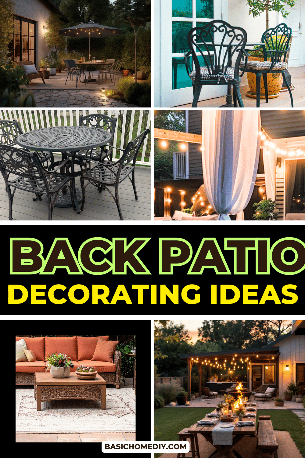 Easy Back Patio Ideas on a Budget for a Beautiful Backyard - Basic Home DIY